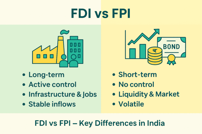 FDI vs FPI – Key Differences, Latest Trends, Regulations in India [2025]